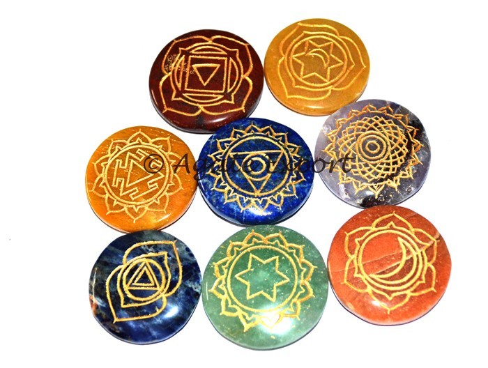 Thymus Ancient Chakra Symbols Set, Chakra Set